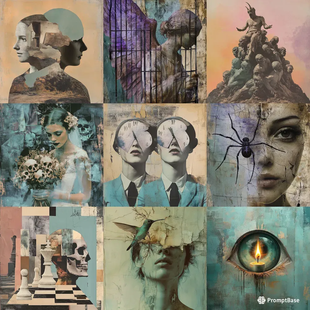 Protest Memory Collages Midjourney Prompt | PromptBase