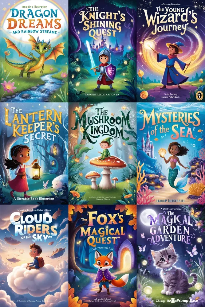 Engaging Childrens Fantasy Book Covers Leonardo Ai Prompt | PromptBase