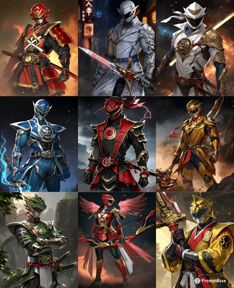 Power Rangers Armor Design Concepts Midjourney Prompt | PromptBase