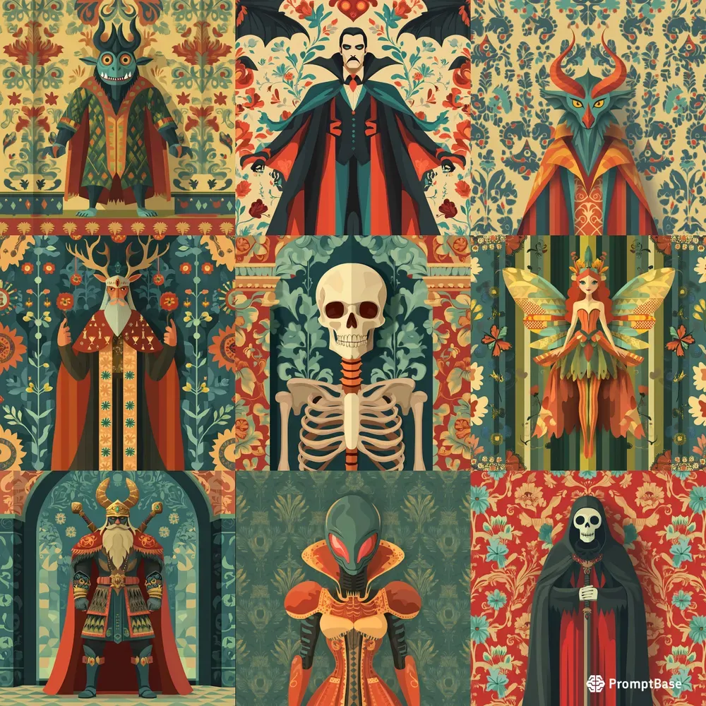 Victorian Game Character Art Midjourney Prompt | PromptBase