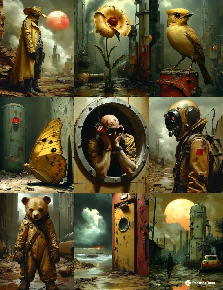 Surreal Digital Cyberpunk Paintings Midjourney Prompt | PromptBase