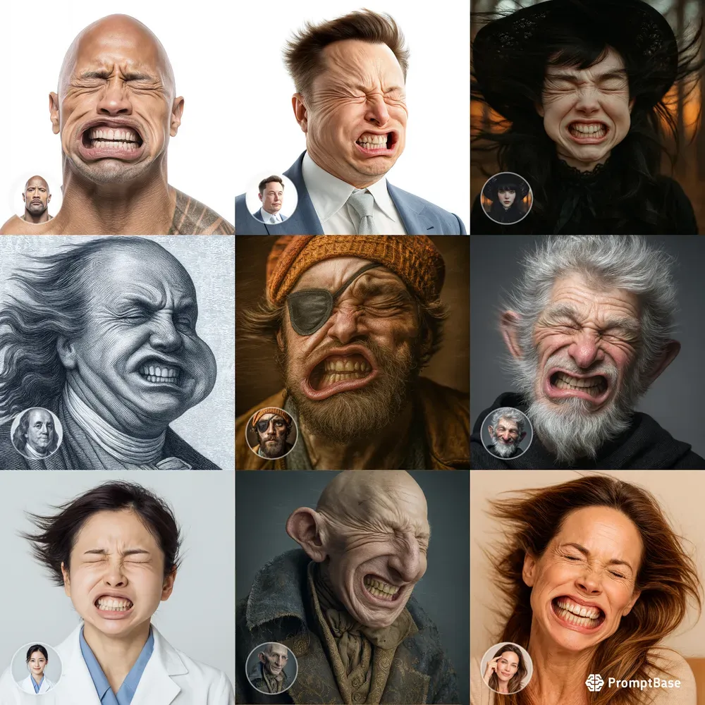Realistic Windblown Face Effects ChatGPT Image Prompt | PromptBase