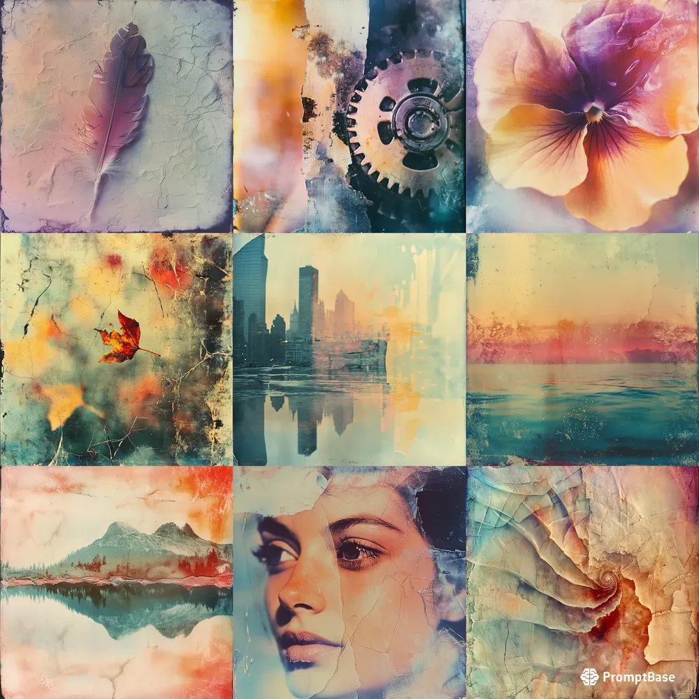 Emulsion Lifting Artistic Photographs Midjourney Prompt | PromptBase