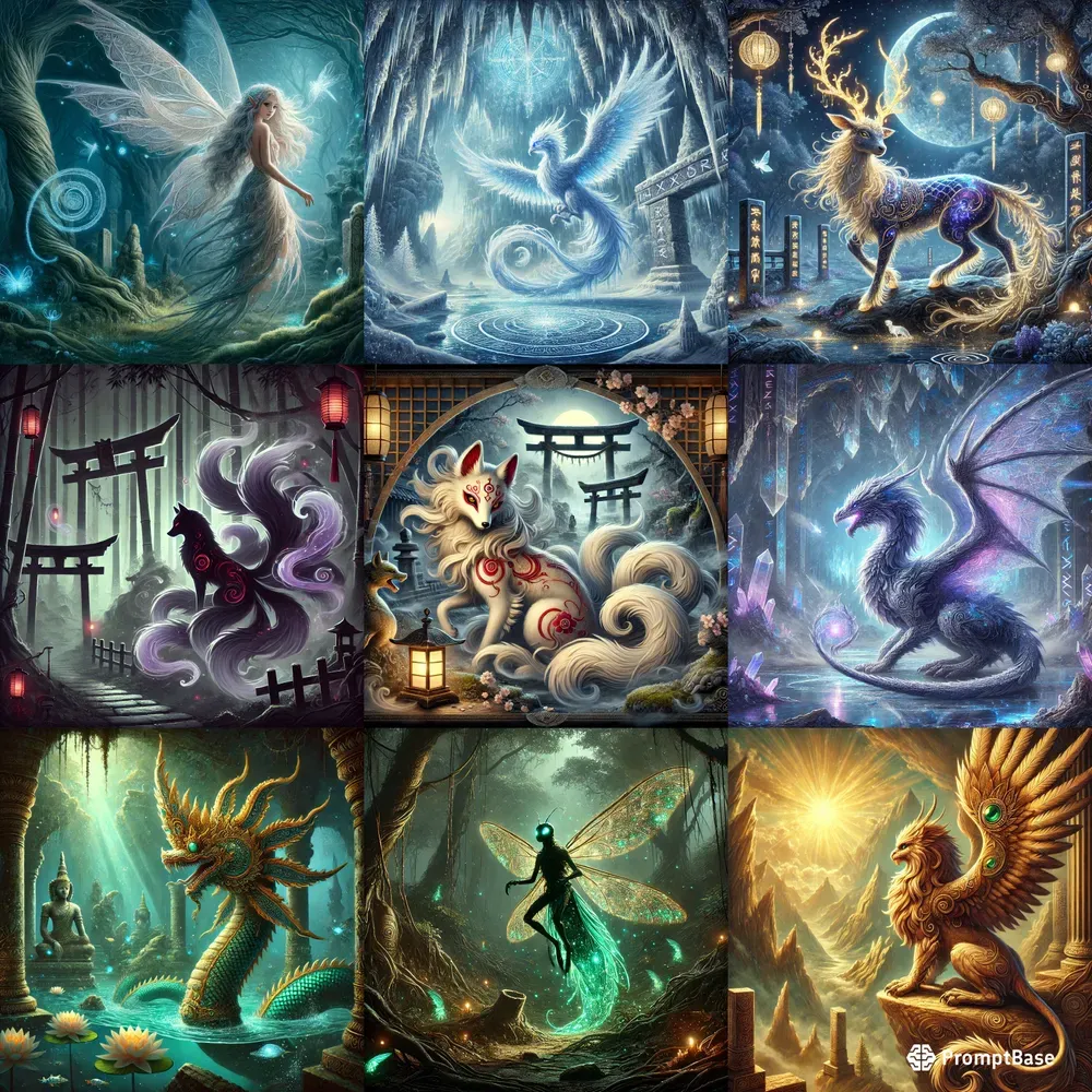 Fantasy Magic Mythical Creatures DALL·E Prompt | PromptBase
