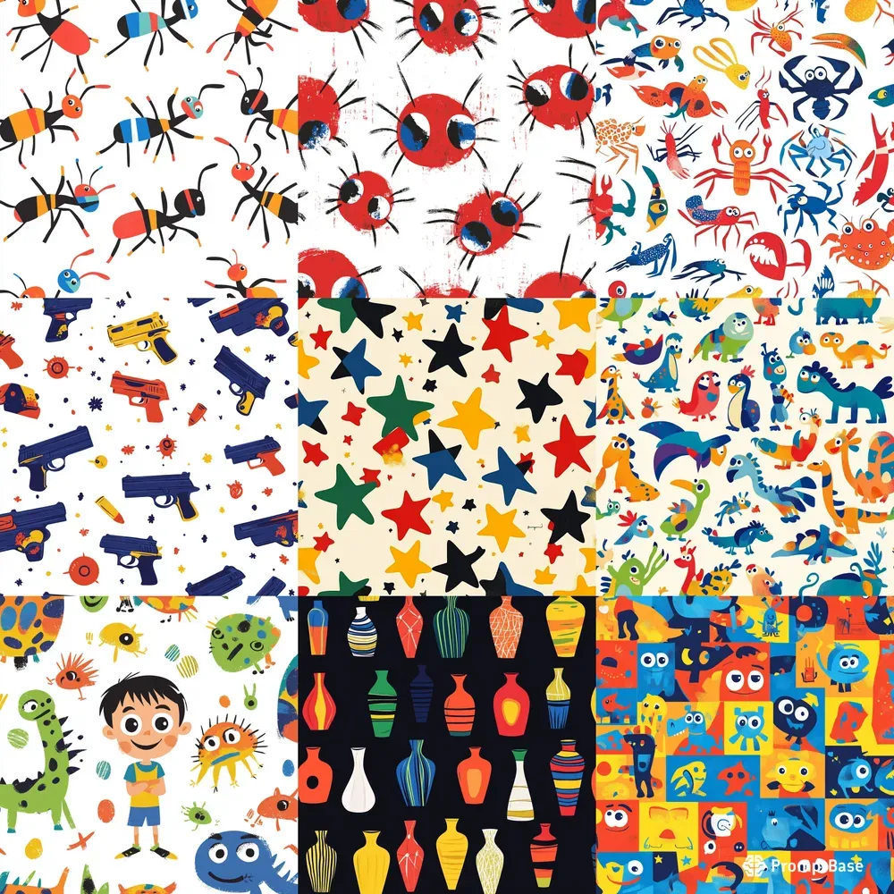 Colorful Collage Animated Gifs Wallpapers Midjourney Prompt | PromptBase