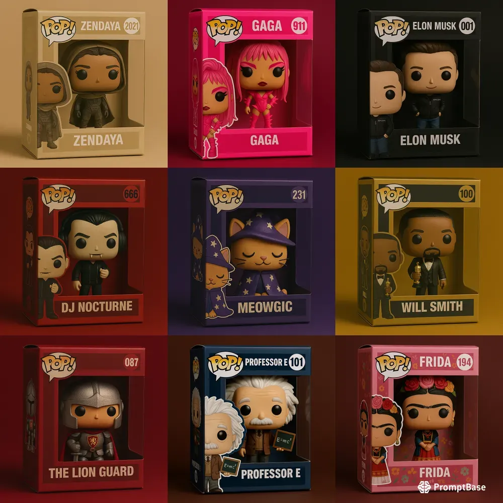Funko Pop Characters ChatGPT Image Prompt | PromptBase