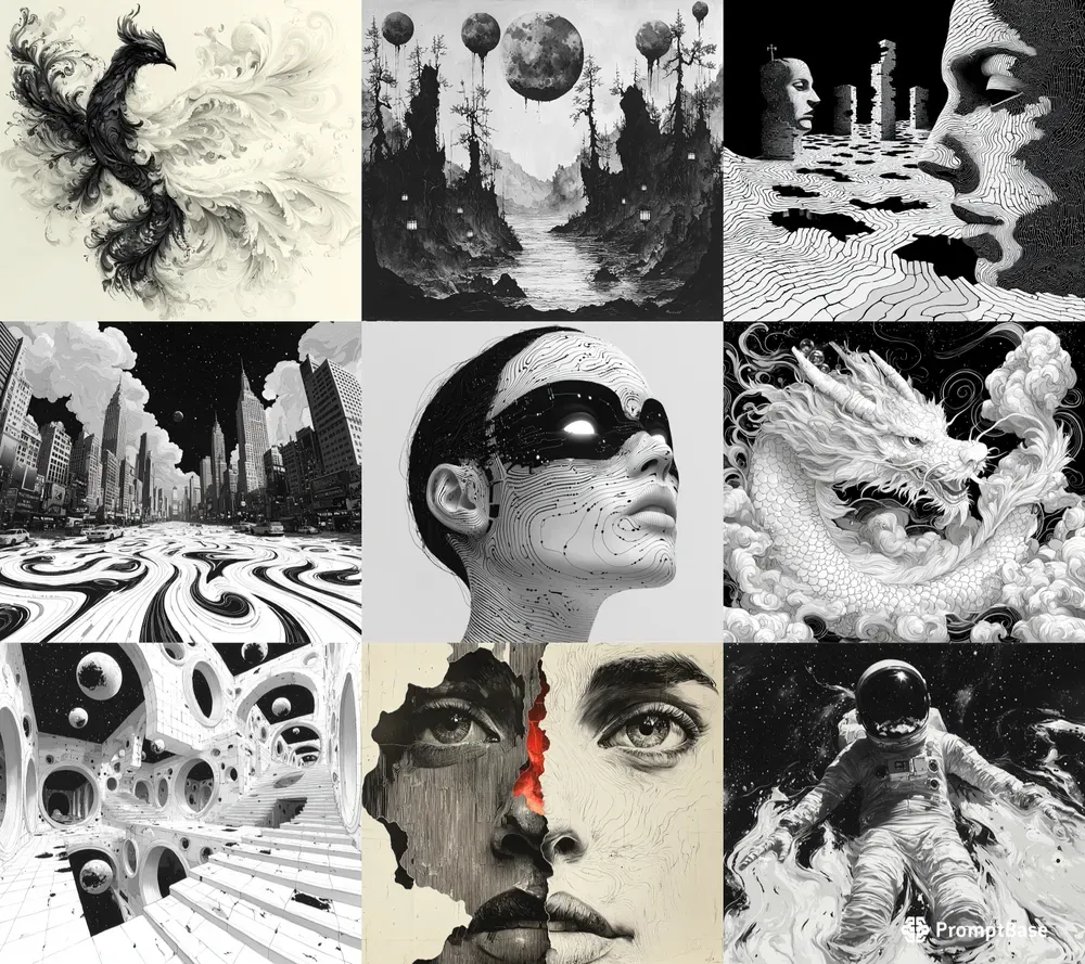 Fragmented Psyche Midjourney Prompt | PromptBase