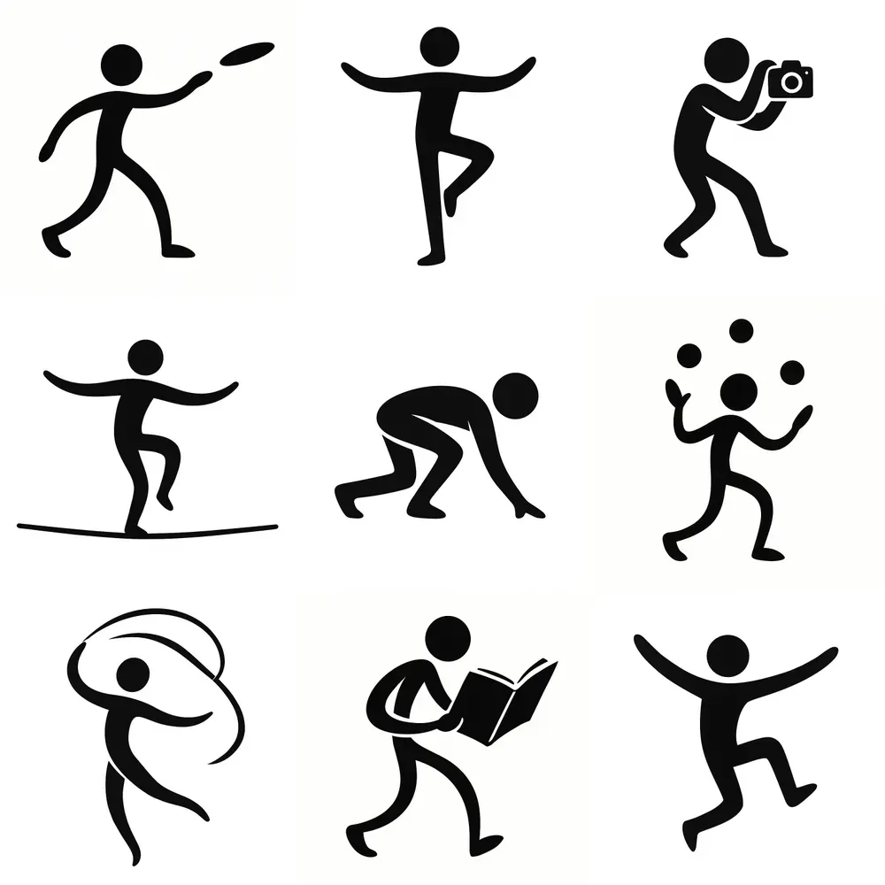 Playful Stick Figure Vector Designs ChatGPT Image Prompt | PromptBase