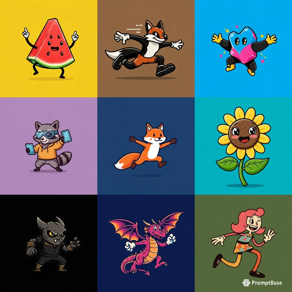 Optimized Cartoon Logos DALL·E Prompt | PromptBase