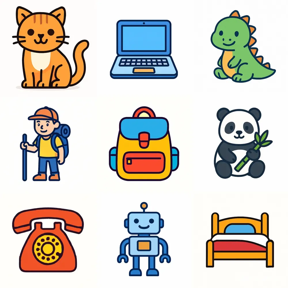 Vector Clipart Stickers ChatGPT Image Prompt | PromptBase