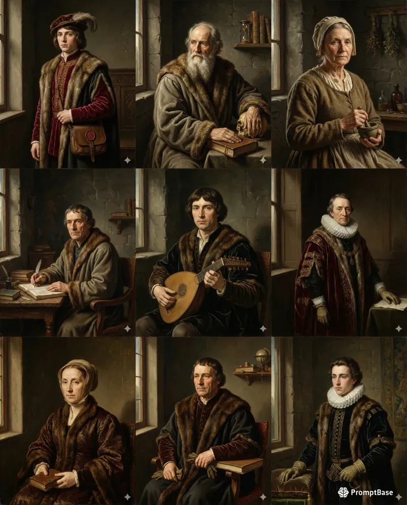Classical Renaissance Portraits Gemini Image Prompt | PromptBase