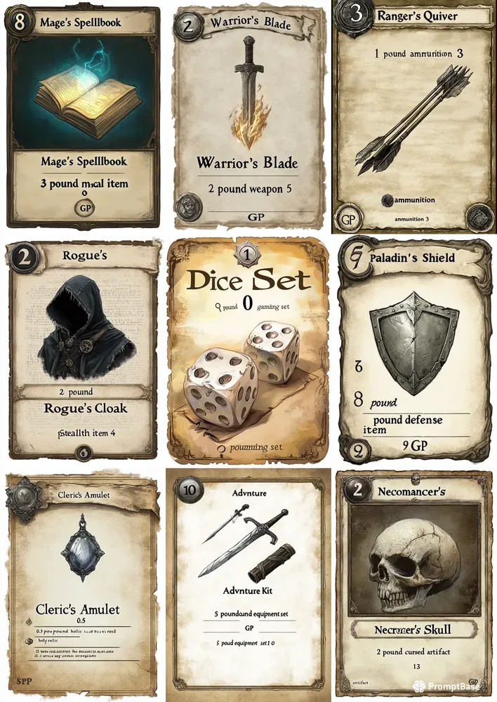 Dd Card Designs Midjourney Prompt | PromptBase