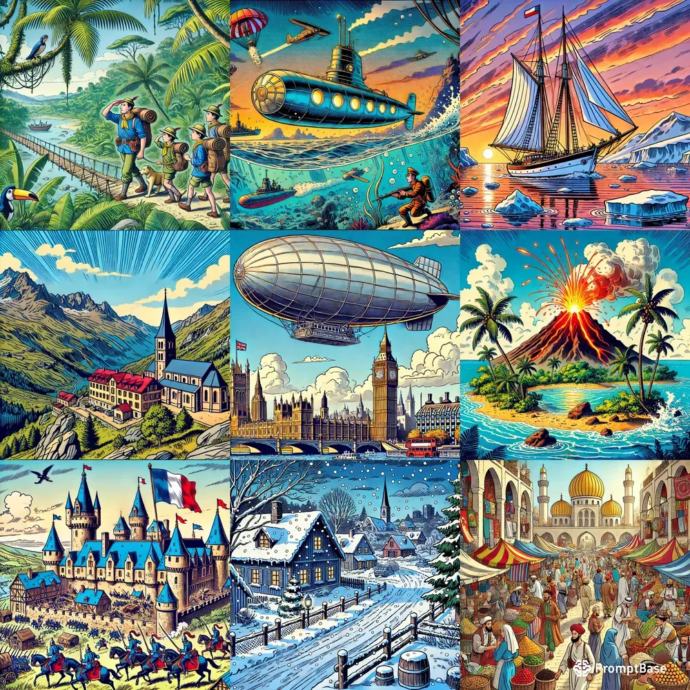 French Comic Book Style ChatGPT Image Prompt | PromptBase