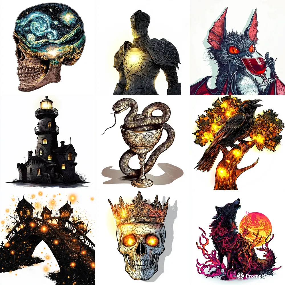 Electric Gothic Spectrum Art Midjourney Prompt | PromptBase