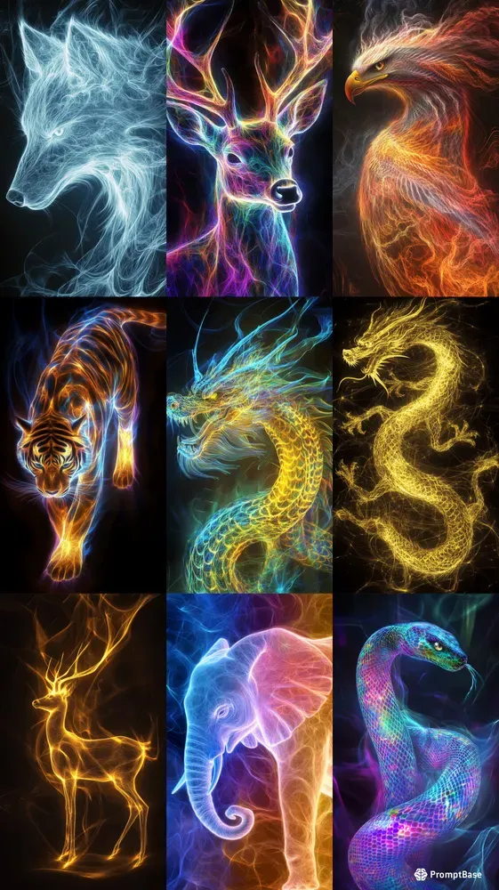 Vibrant Digital Fire Flame Visuals Midjourney Prompt | PromptBase