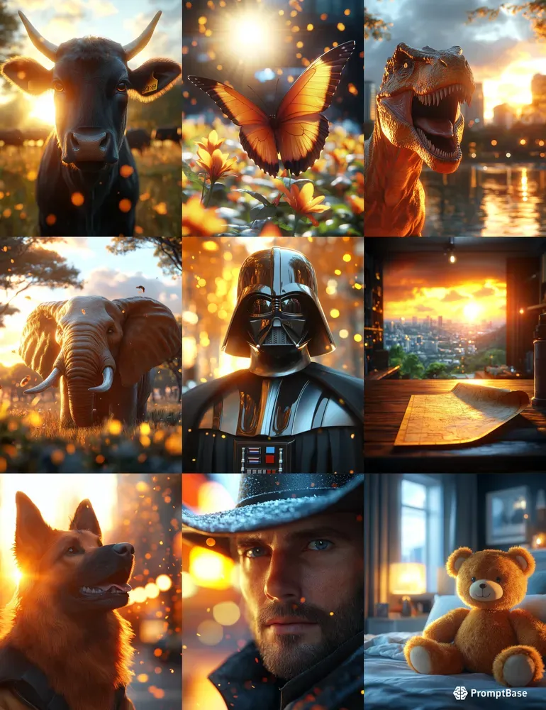 Cinematic Golden Hour Render Art Midjourney Prompt | PromptBase