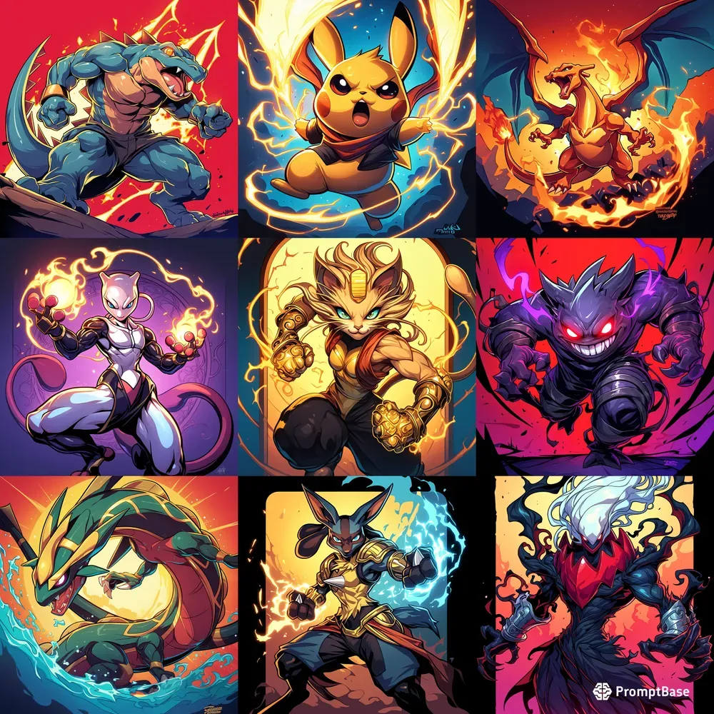 Pokemon Hyperreal Encounters Midjourney Prompt | PromptBase