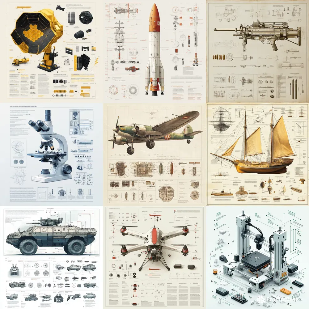 A Detailed Assembly Guides Midjourney Prompt | PromptBase