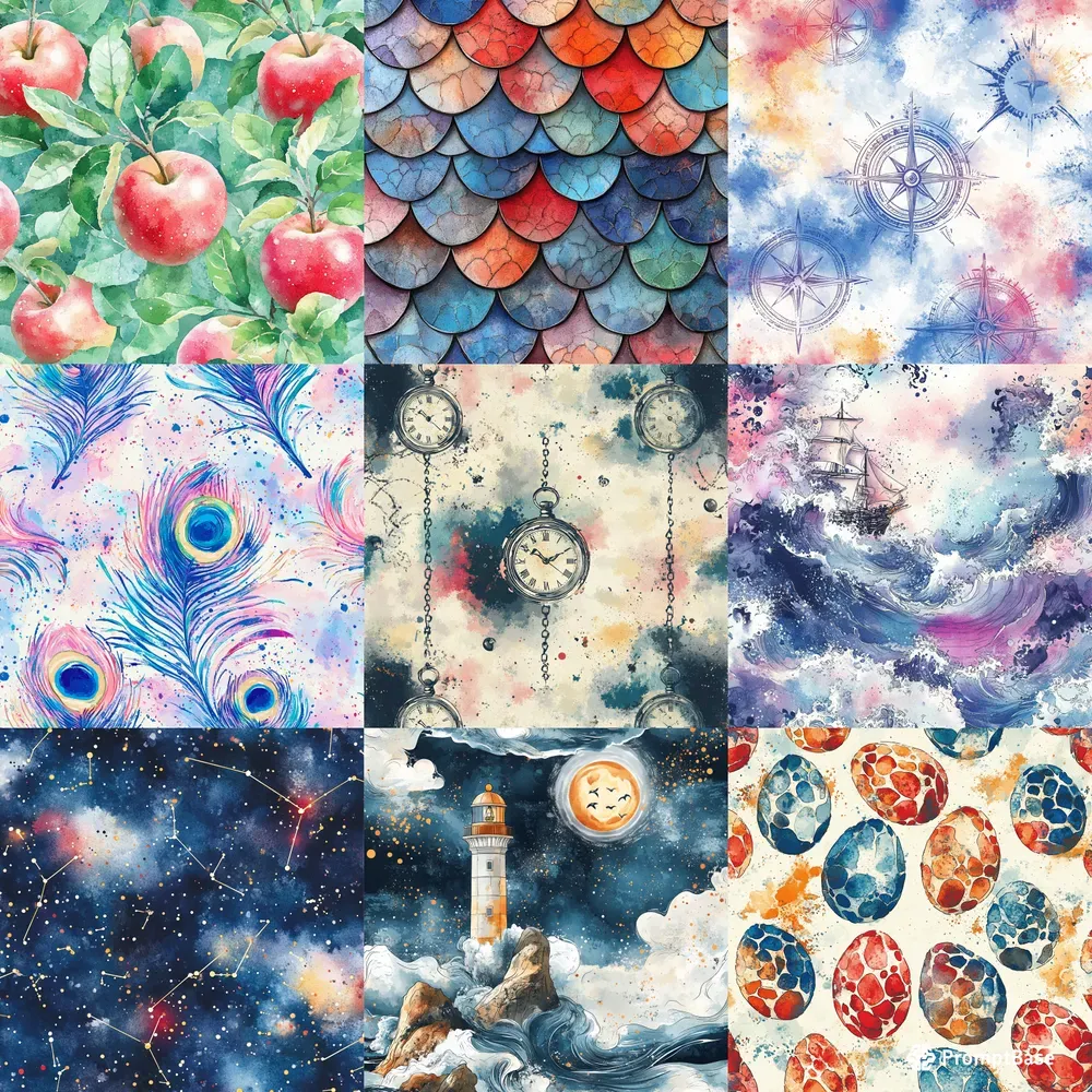 Colorful Collage Game Patterns Seamless Midjourney Prompt | PromptBase