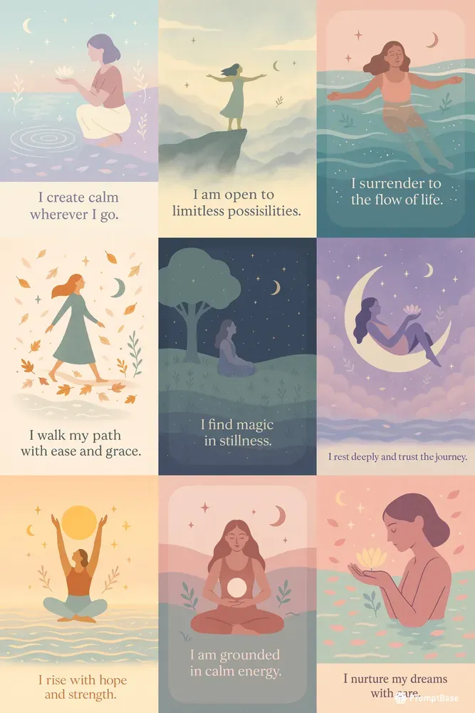 Pastel Affirmation Cards ChatGPT Image Prompt | PromptBase