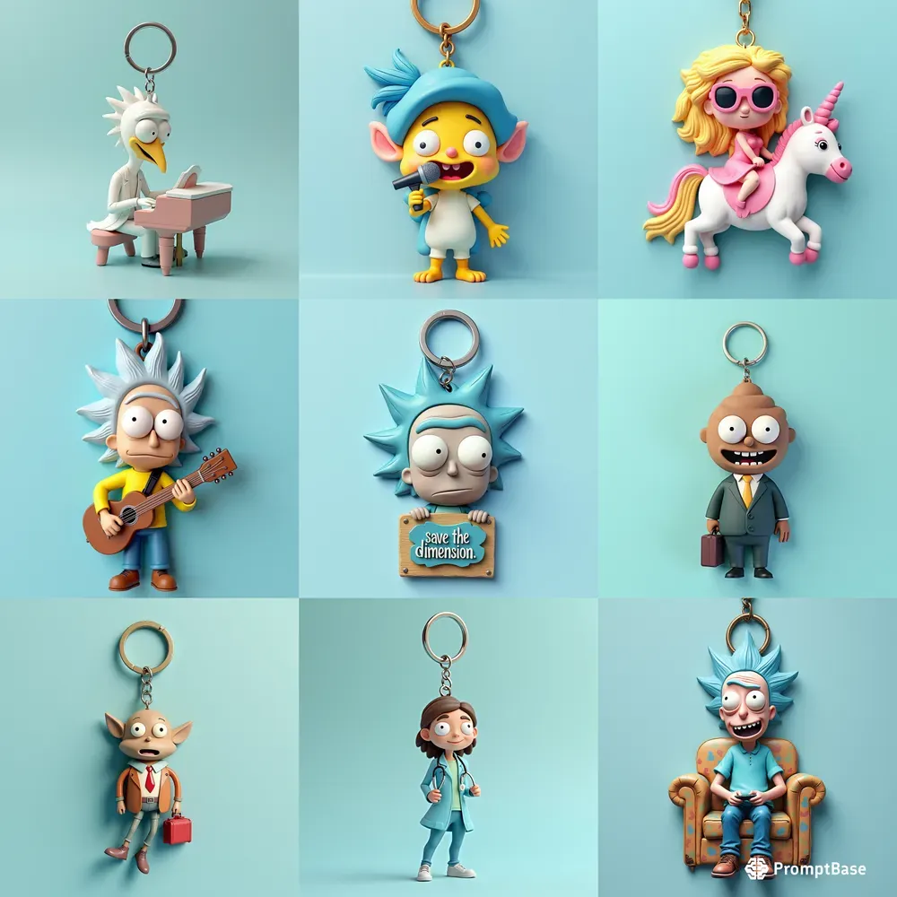 Get Rickd Mini Figures FLUX Prompt | PromptBase