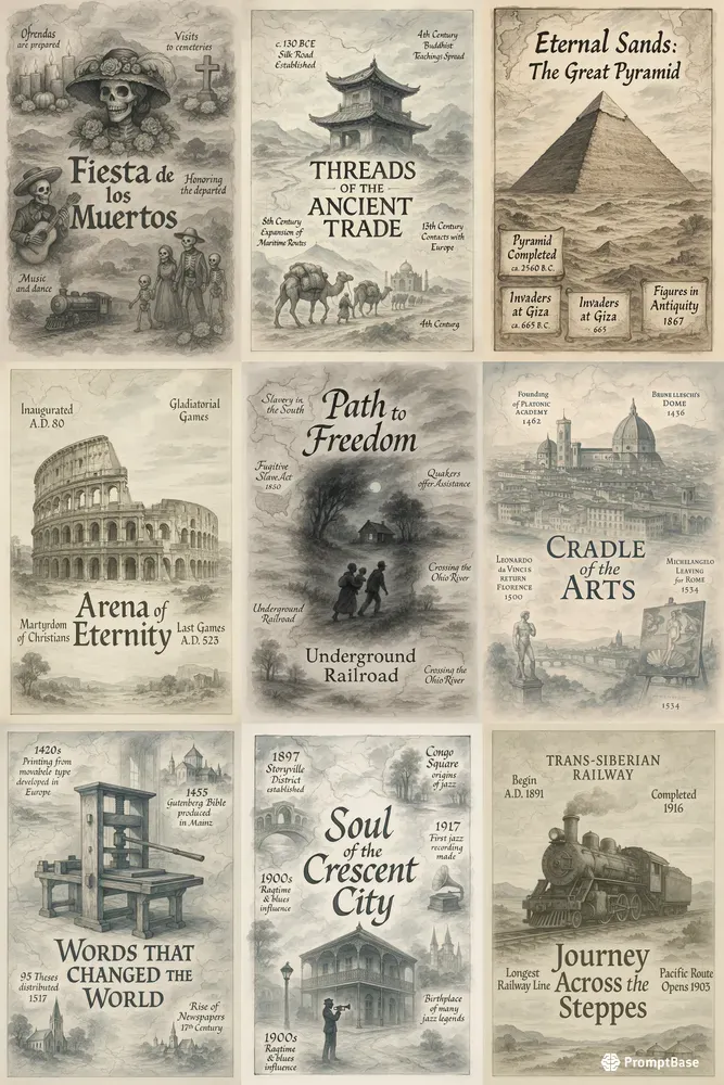 Infographic Posters ChatGPT Image Prompt | PromptBase