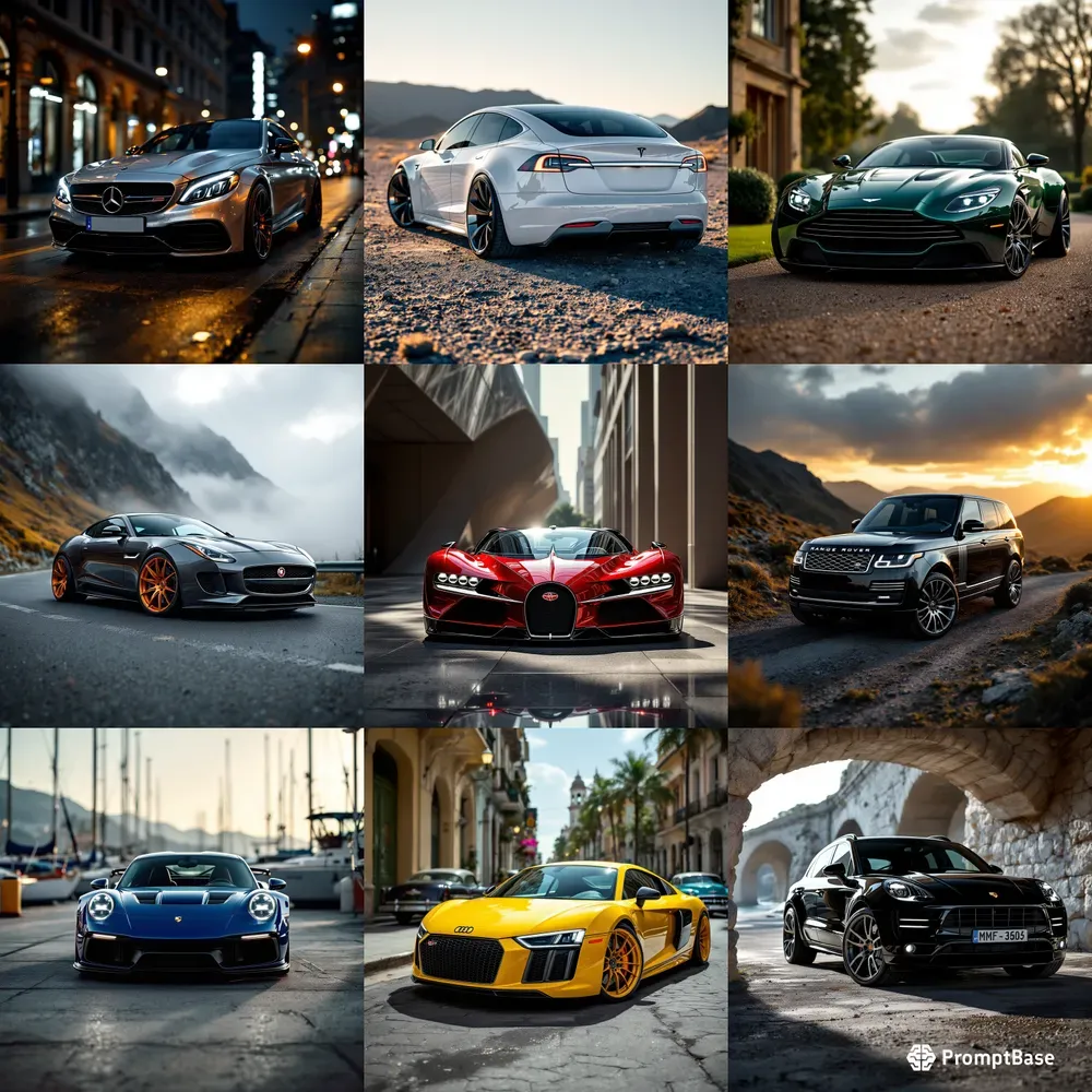 Editorial Car Photos In Any Location FLUX Prompt | PromptBase