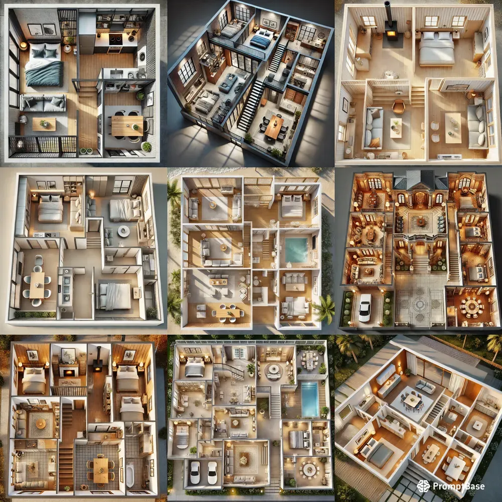 Detailed Floor Plan Visualizations DALL·E Prompt | PromptBase