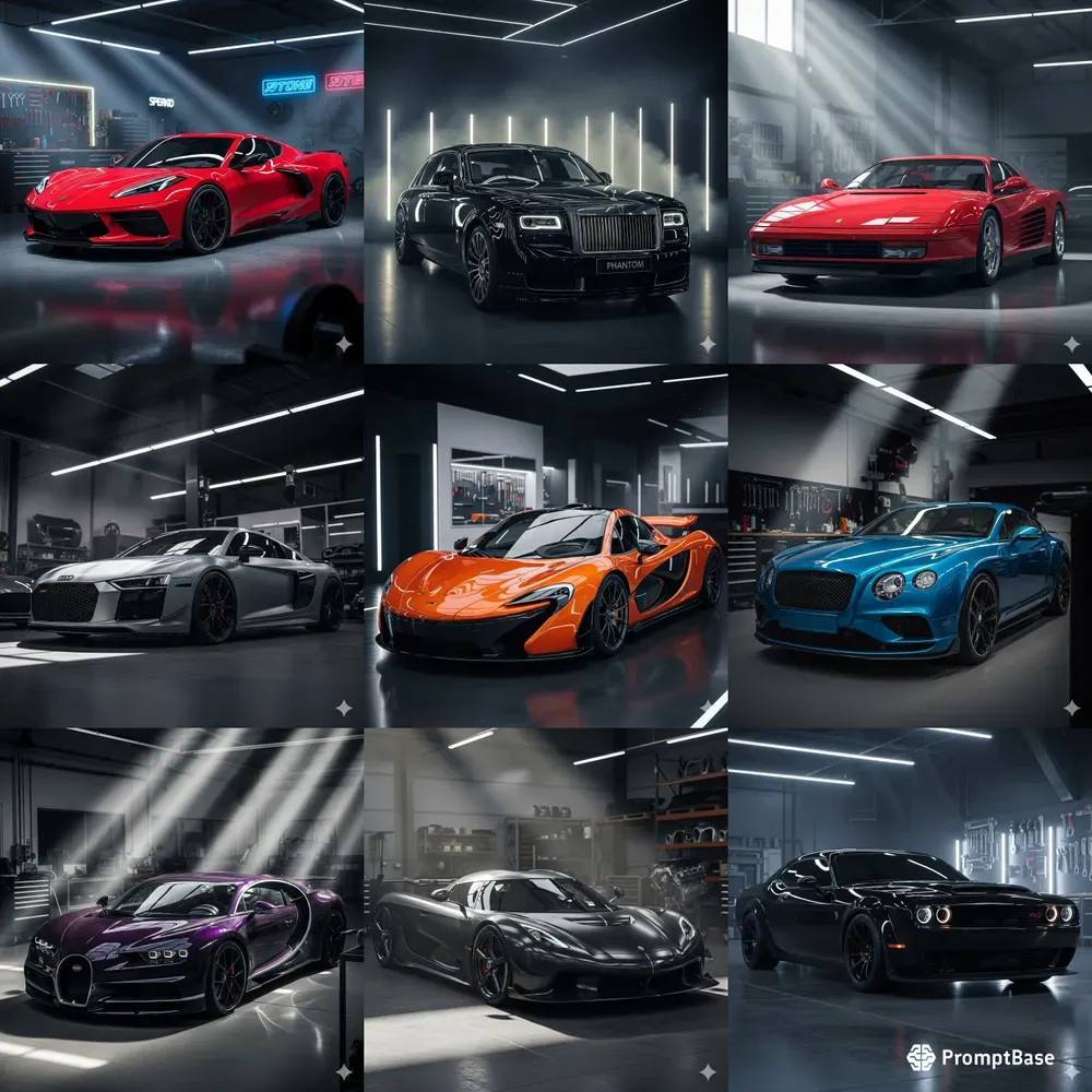 Free Cinematic Car Designs Sports Cars Gemini Image Prompt | PromptBase