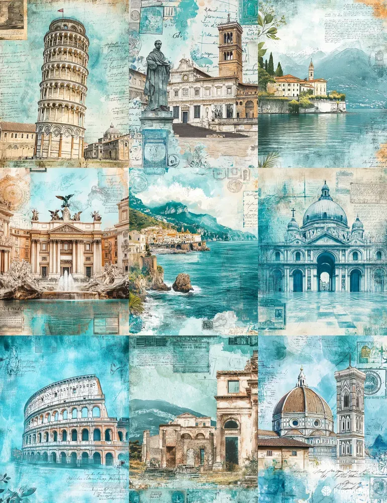 Timeless Italian Heritage Papers Midjourney Prompt | PromptBase