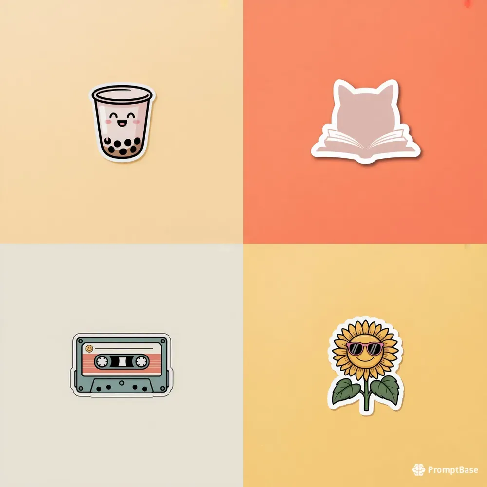 Die Cut Sticker Generator Ideogram Prompt | PromptBase