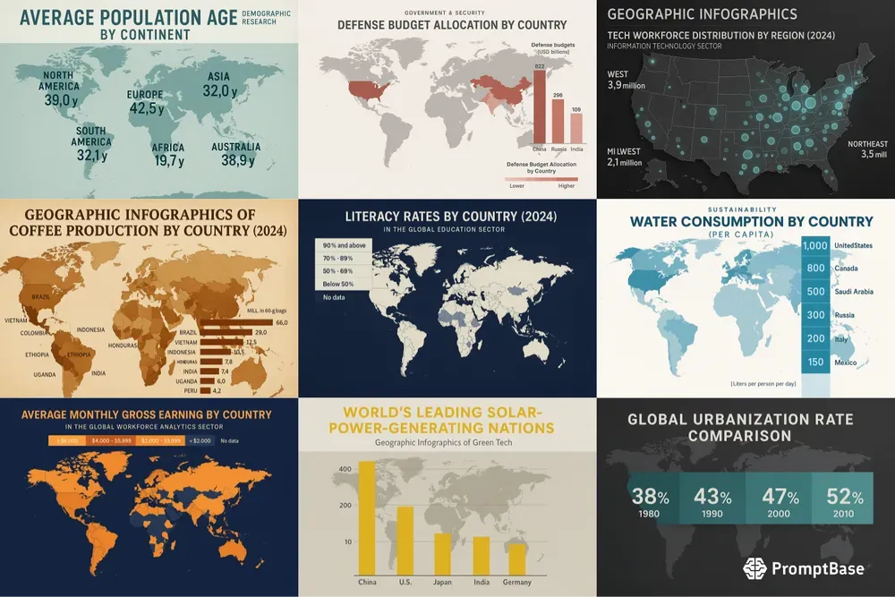 Global Geographic Infographics ChatGPT Image Prompt | PromptBase