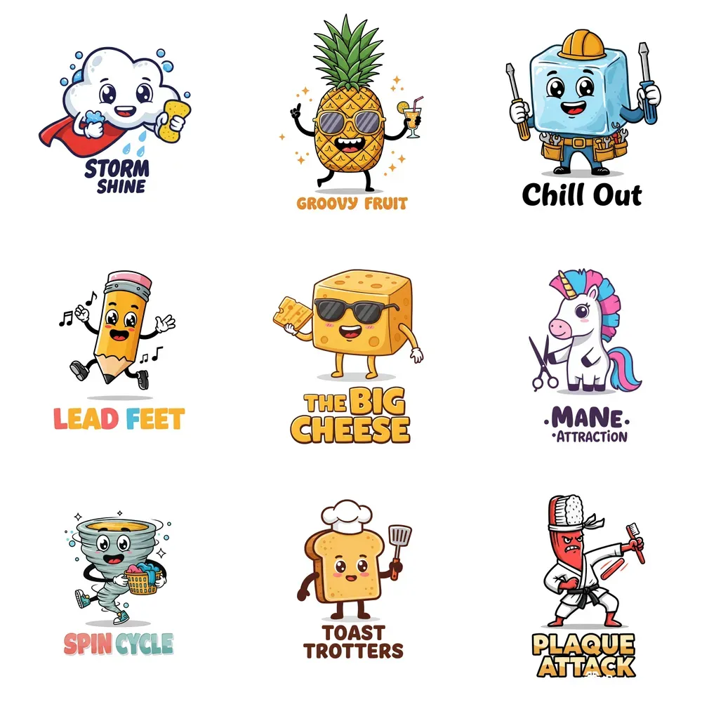 Quirky Mascot Logos Made Easy Imagen Prompt | PromptBase