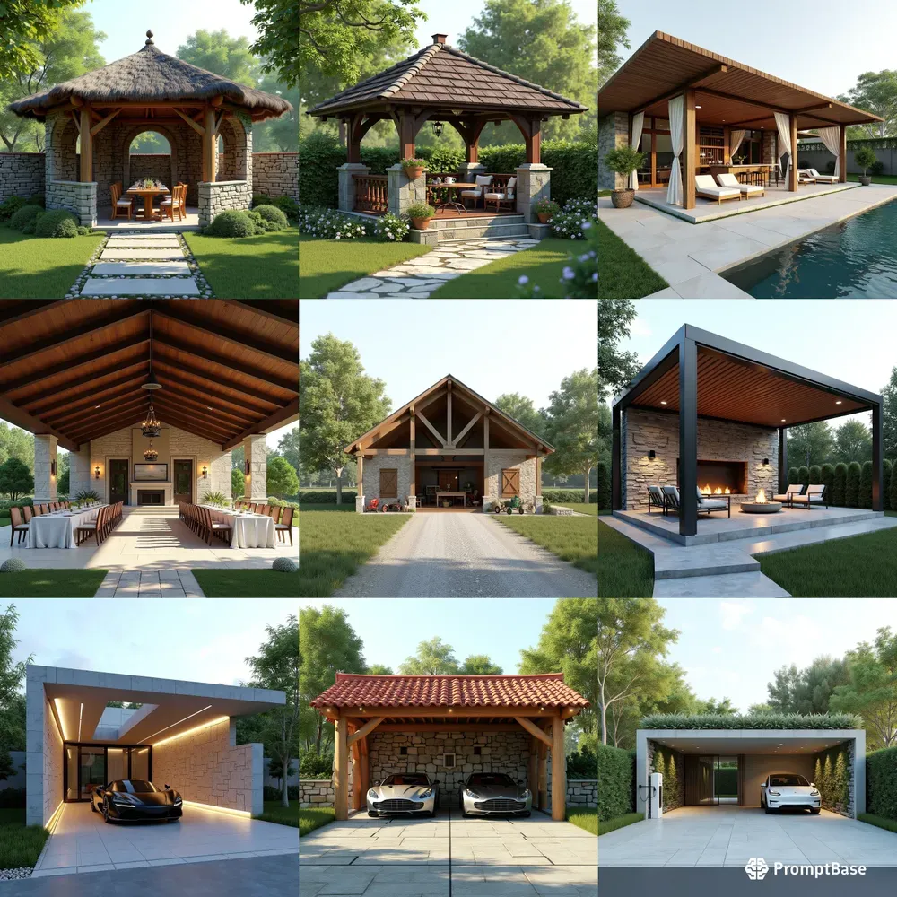 Realistic 3D Outdoor Structures FLUX Prompt | PromptBase