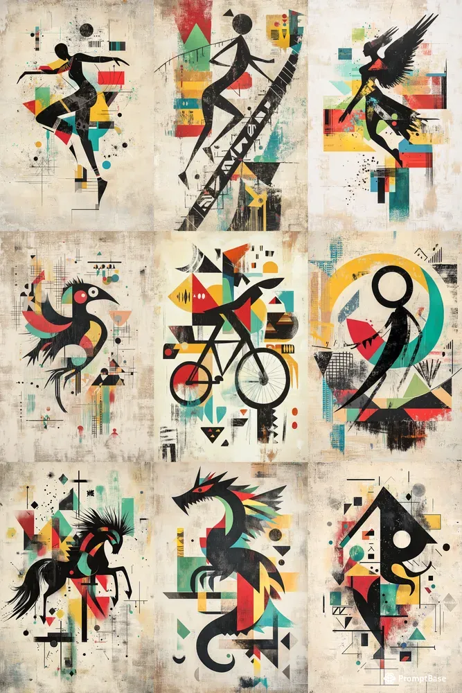 Picasso Style Book Covers Midjourney Prompt | PromptBase