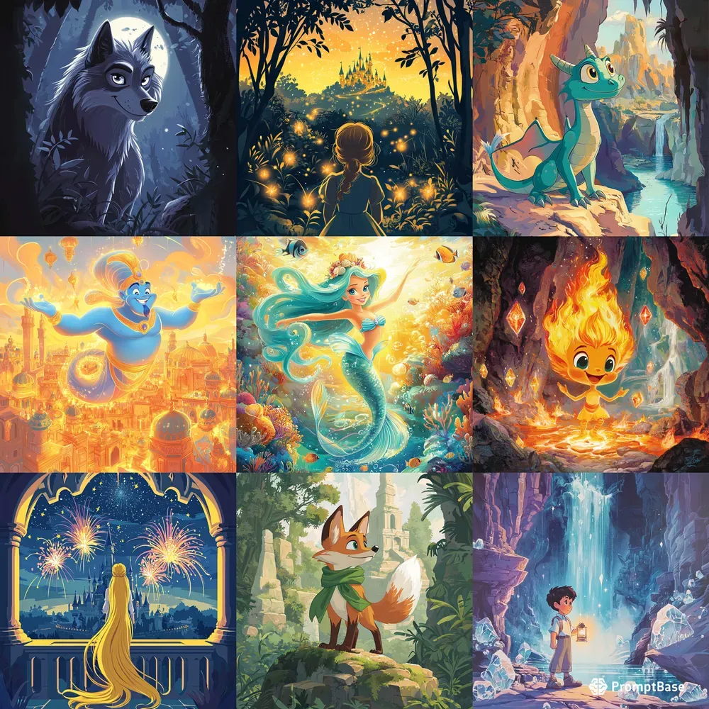 80s Disney Cartoon Posters Midjourney Prompt | PromptBase