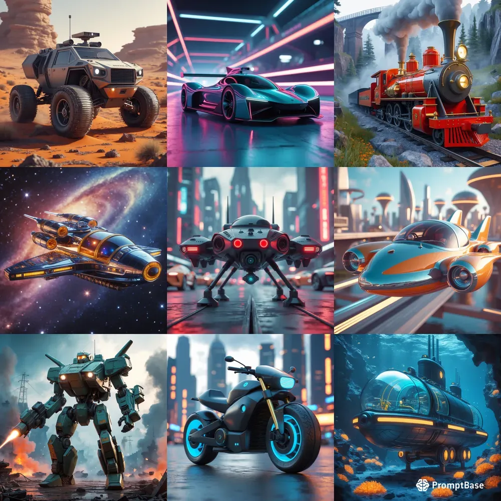 Stylized 3d Render Vehicles Machines Leonardo Ai Prompt | PromptBase