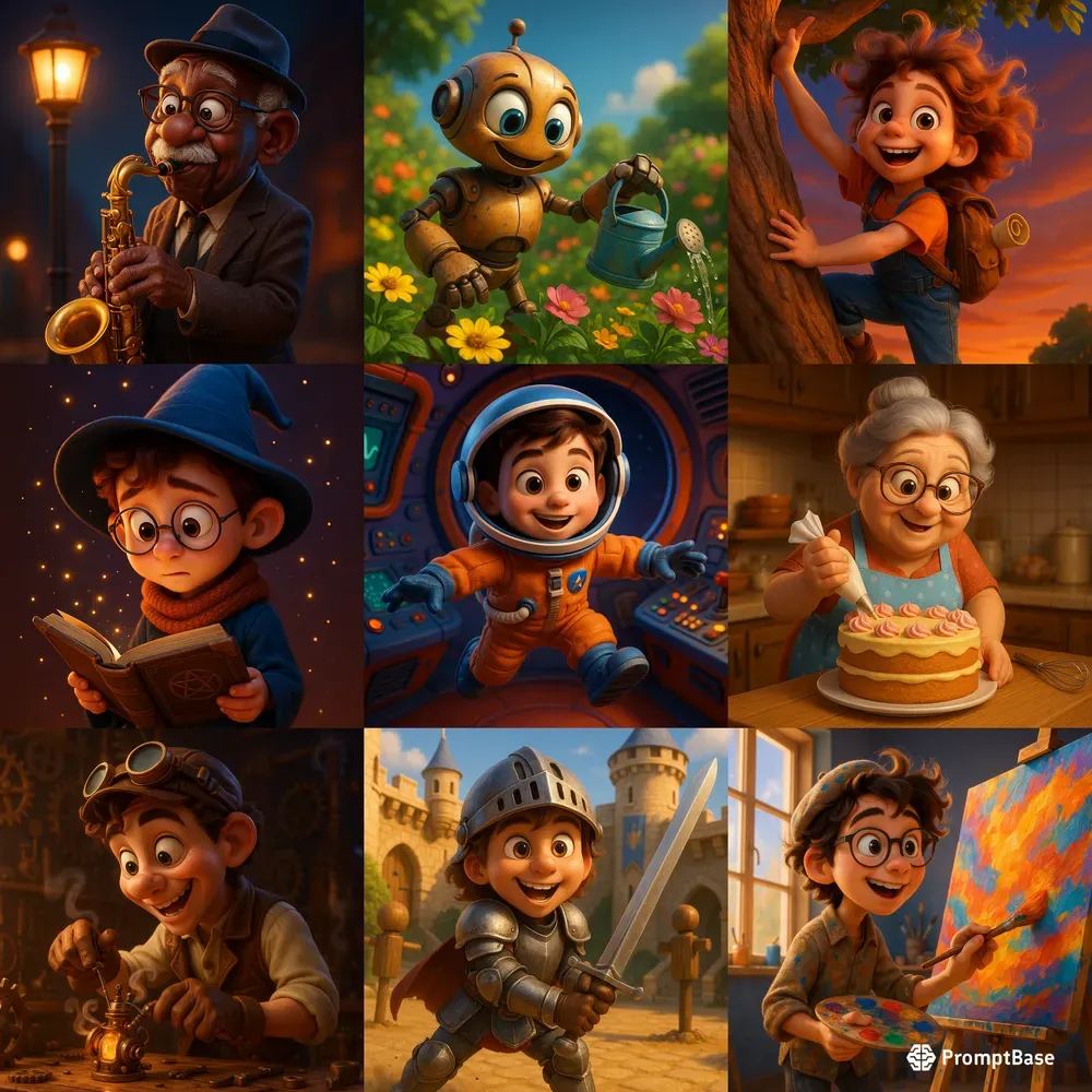 Pixar Characters Chatgpt ChatGPT Image Prompt | PromptBase