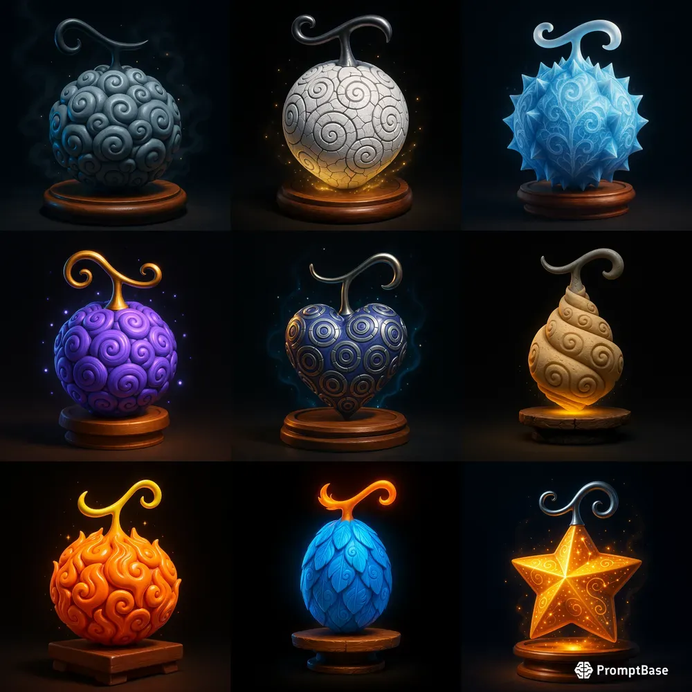 One Piece Devil Fruits ChatGPT Image Prompt | PromptBase