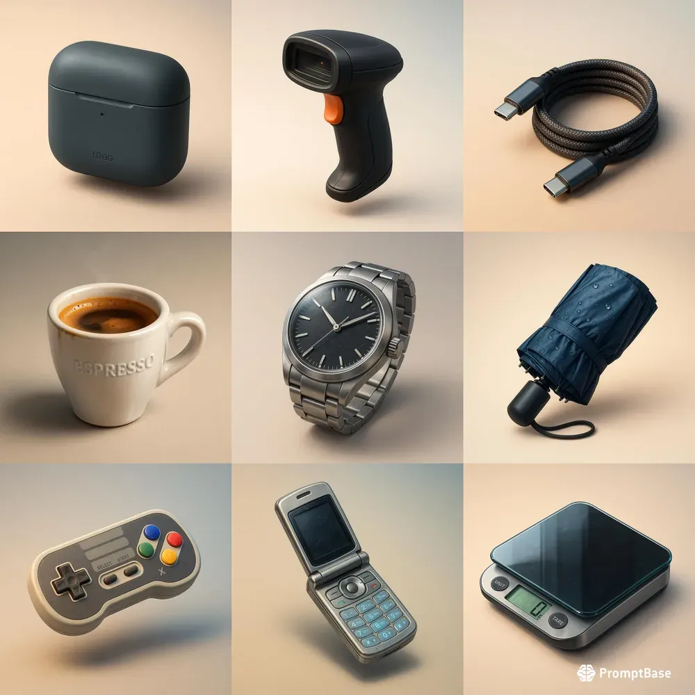 Hyperreal Isometric Objects Packs ChatGPT Image Prompt | PromptBase