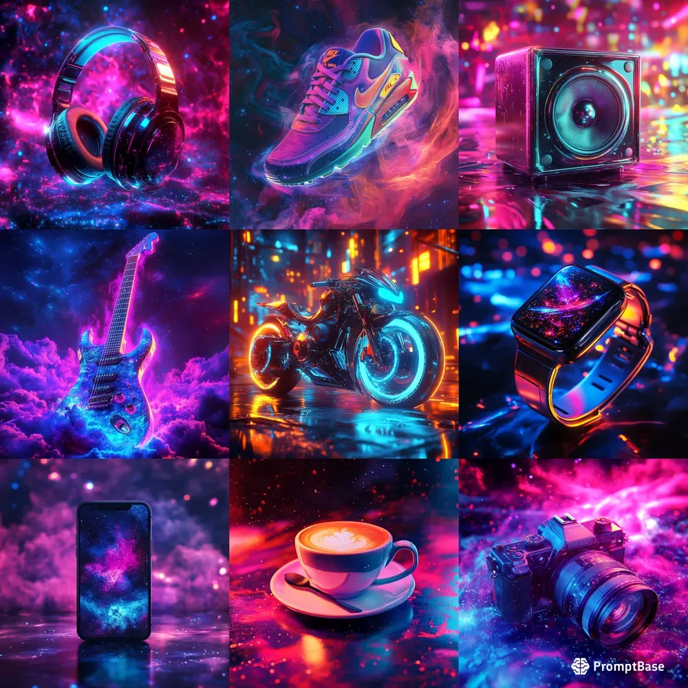 Cosmic Product Designs Midjourney Prompt | PromptBase