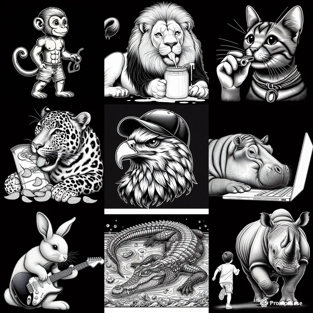 Coloring Pages For Kids DALL·E Prompt | PromptBase