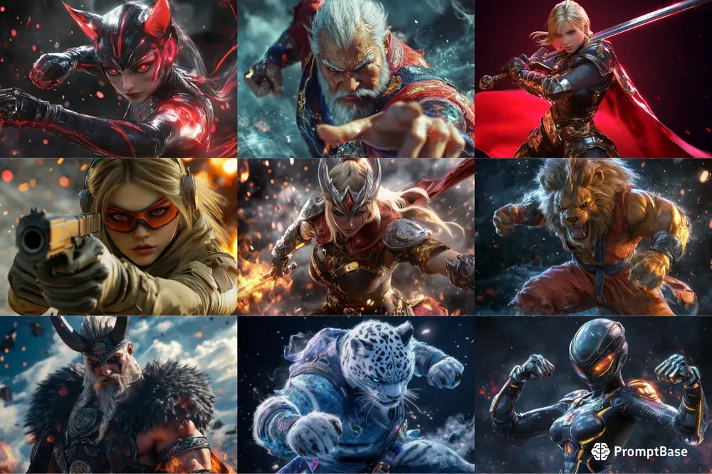 Tekken 8 Concept Character Designs Midjourney Prompt | PromptBase