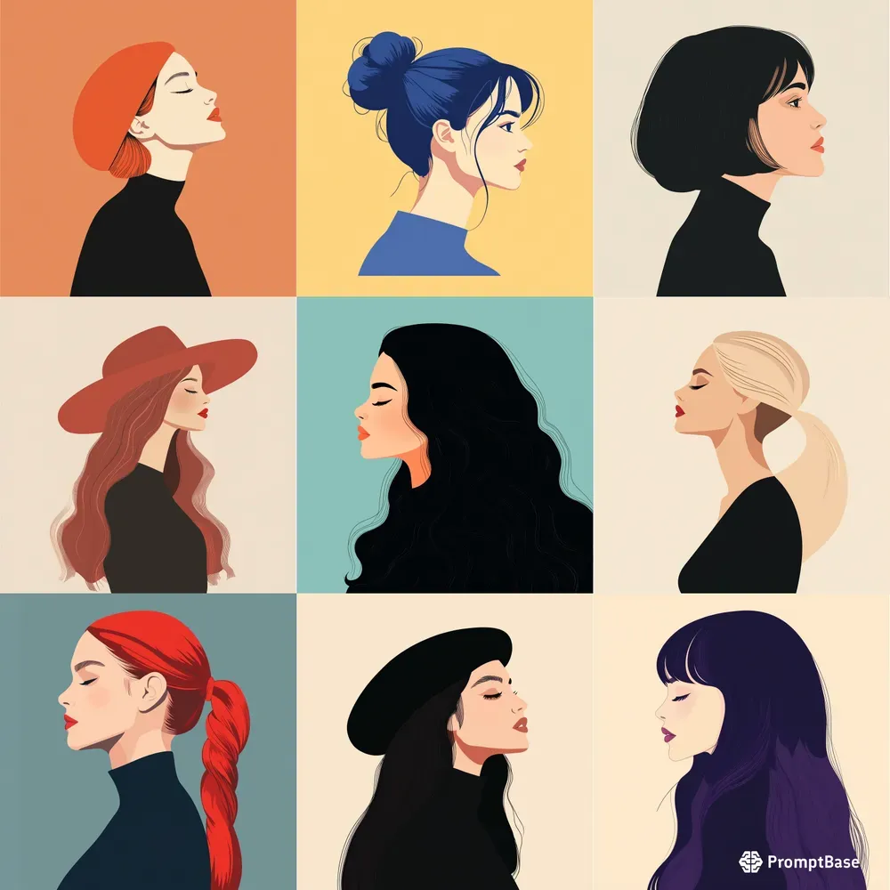 Simple Avatars Midjourney Prompt | PromptBase