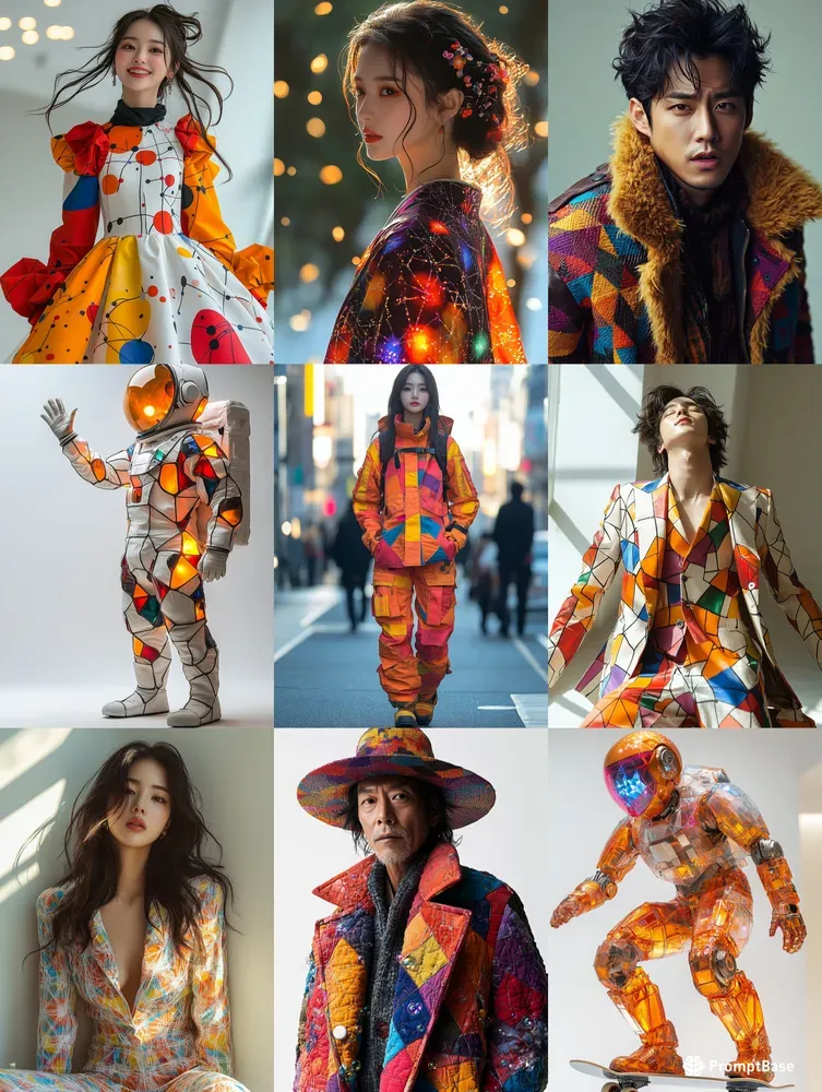 Geometric And Korean Inspired Visuals Midjourney Prompt | PromptBase