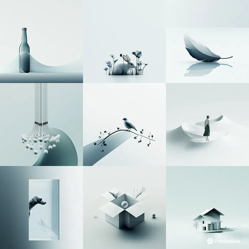 Minimal Clean Background Sref Codes Midjourney Prompt | PromptBase