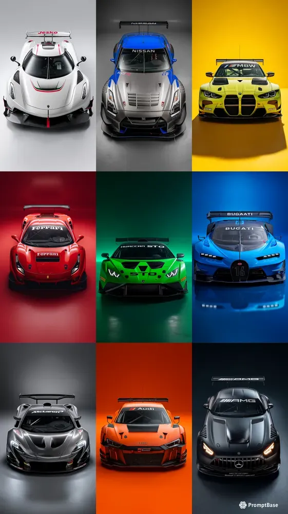 Hyper Realistic Race Car Portraits Midjourney Prompt | PromptBase