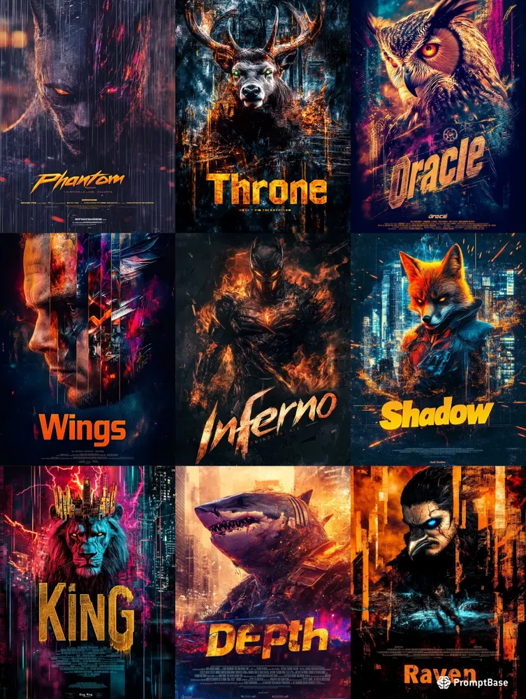 Imaginative Movie Poster Artworks Midjourney Prompt | PromptBase
