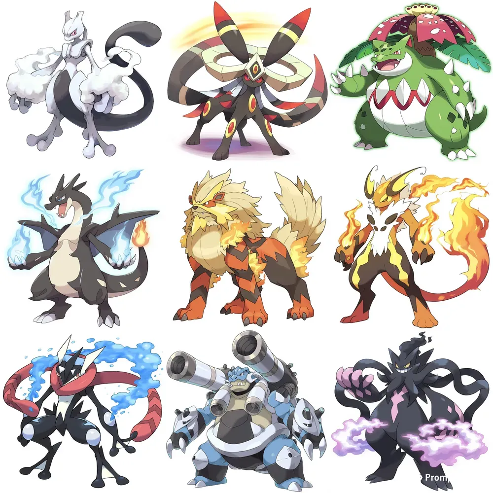Mega Evolution Pokemon Midjourney Prompt | PromptBase