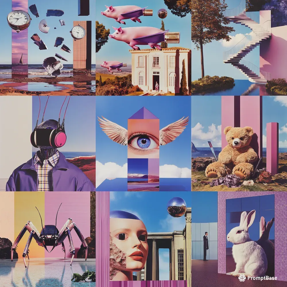 Surrealism Visual Distortion Art Midjourney Prompt | PromptBase